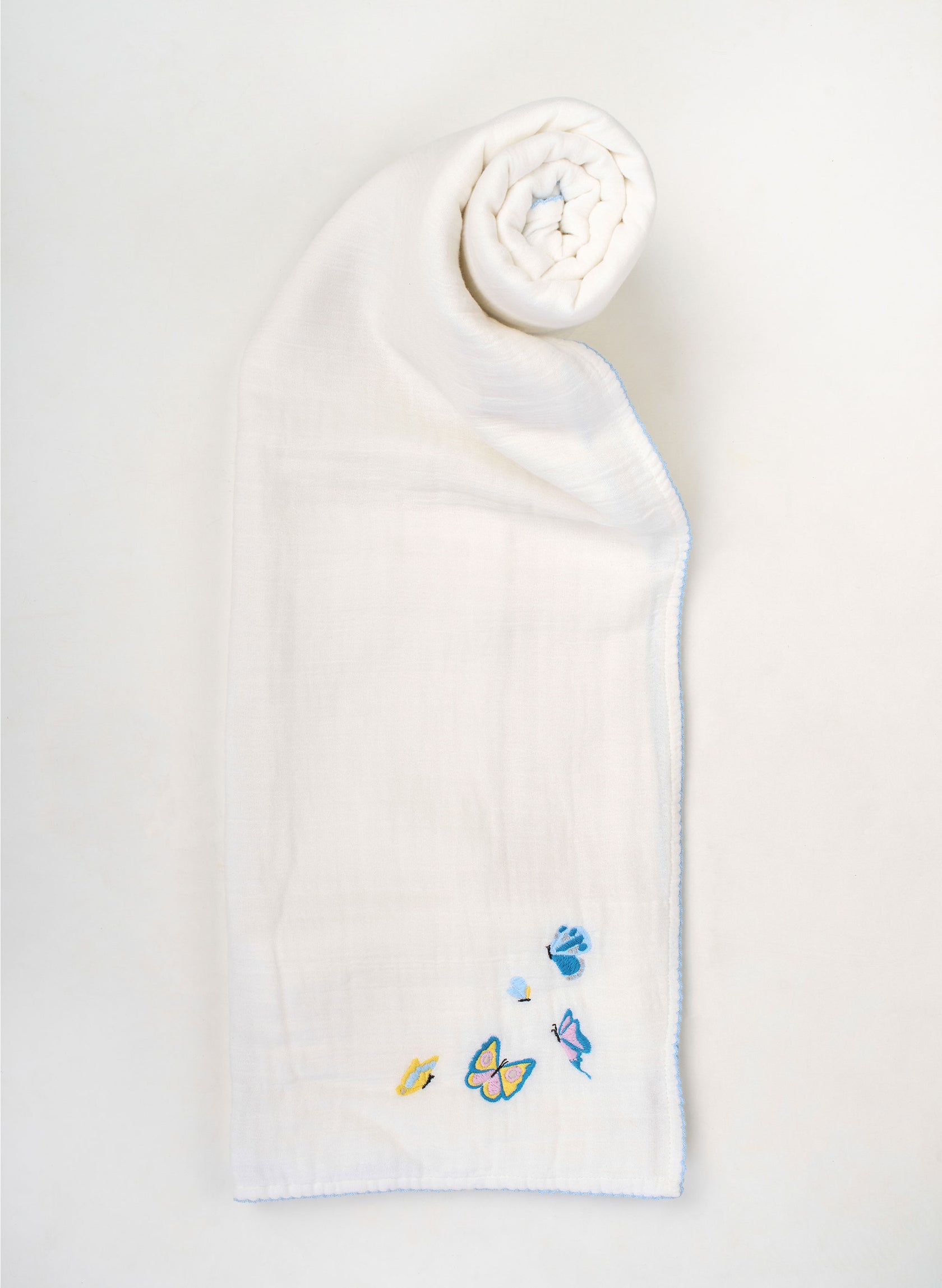 Heirloom Embroidered Shawl Blanket & Bib Set - Madame Butterfly | Timo ...